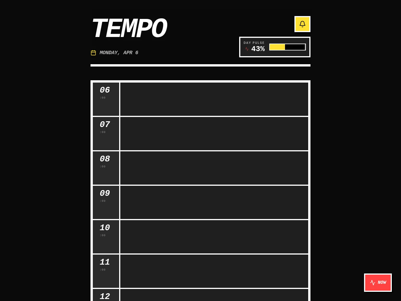 Minimalist Time Planner