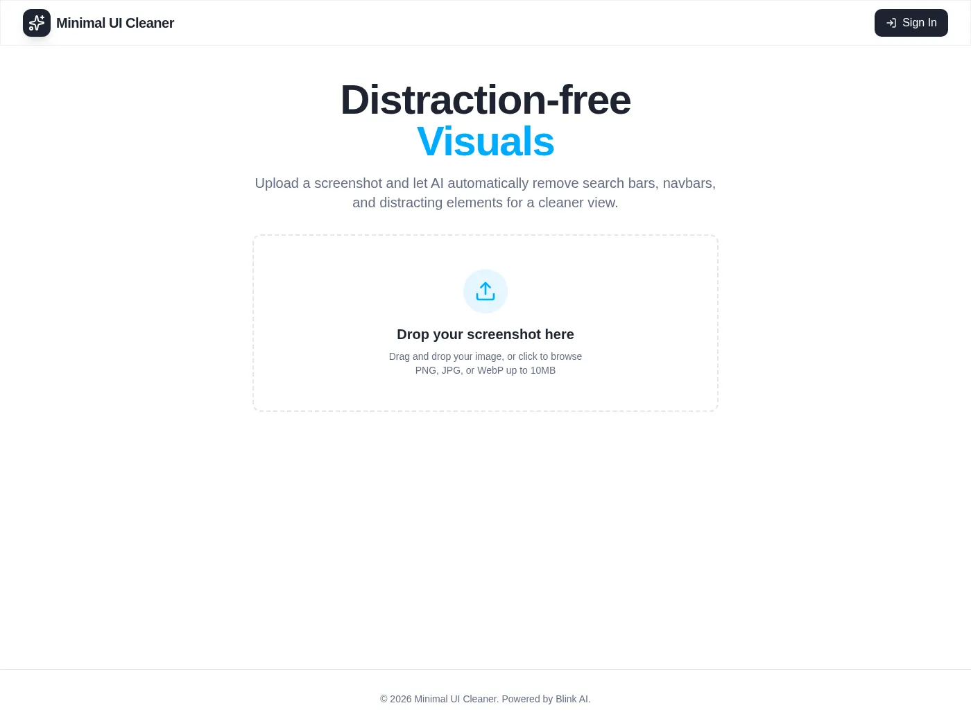 Minimal UI Cleaner