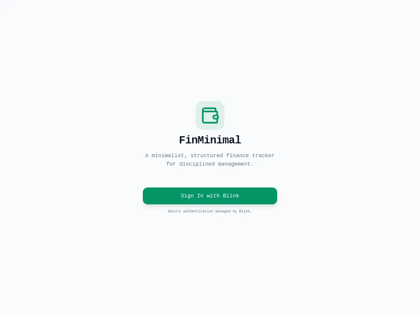 Minimalist Finance PWA