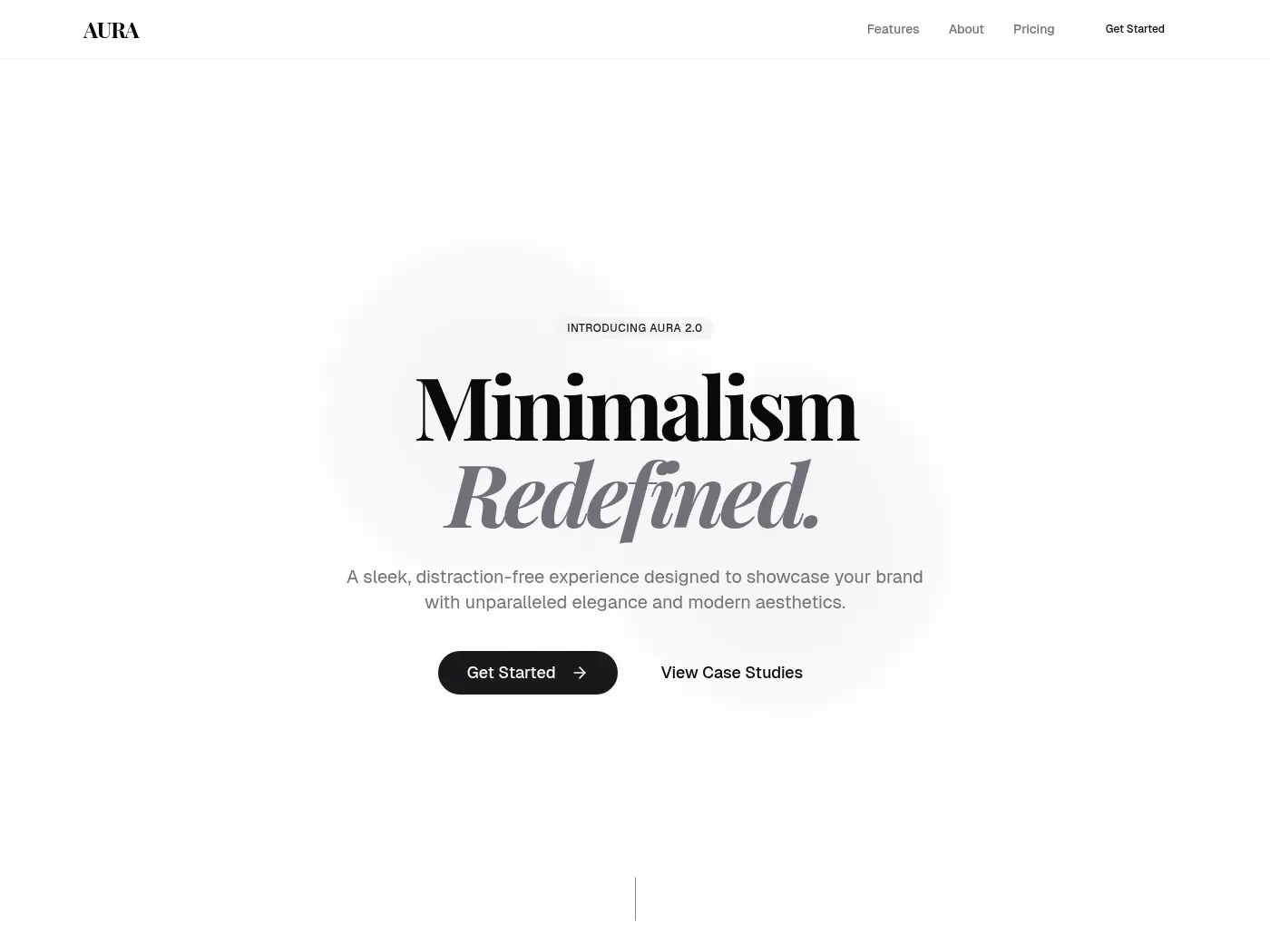Minimalist Landing Page
