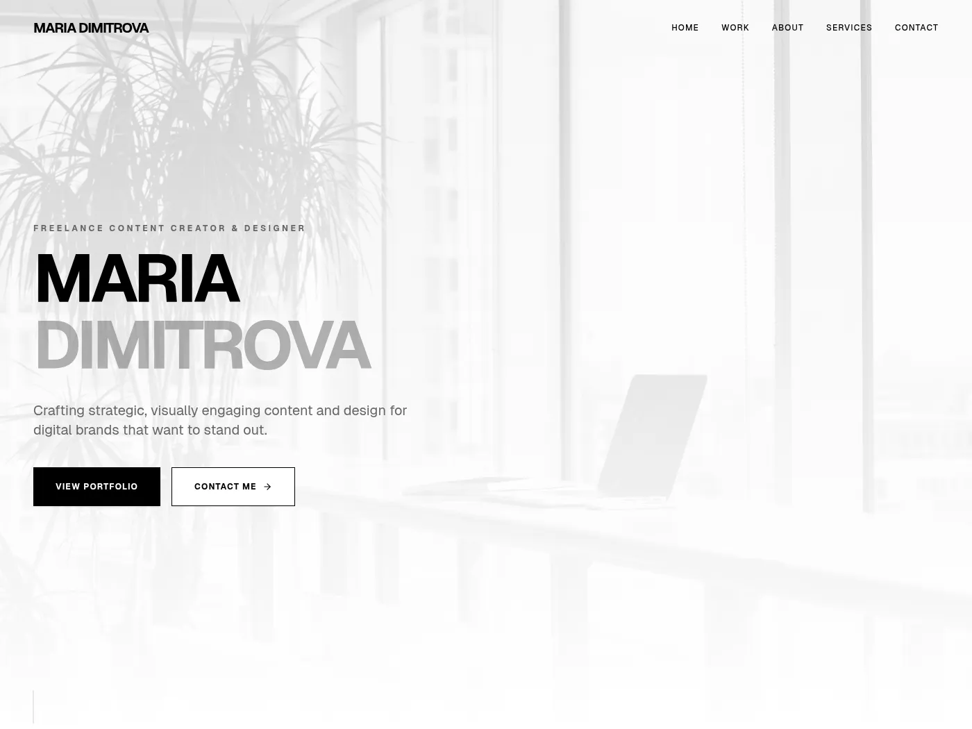 Minimalist Portfolio Studio
