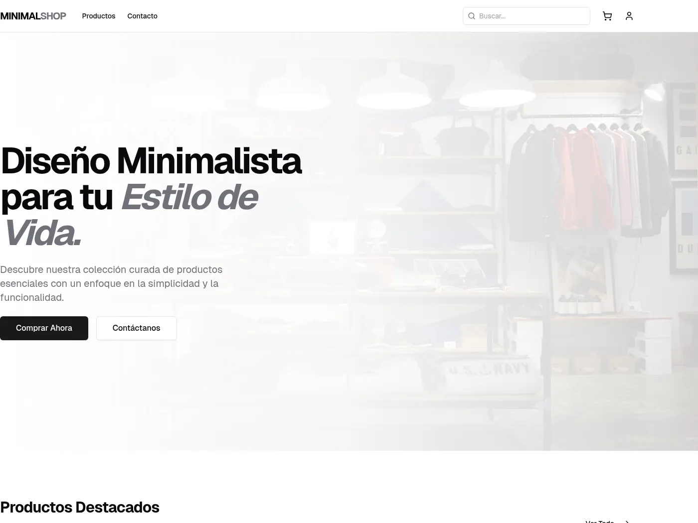 Minimalist Shop Web