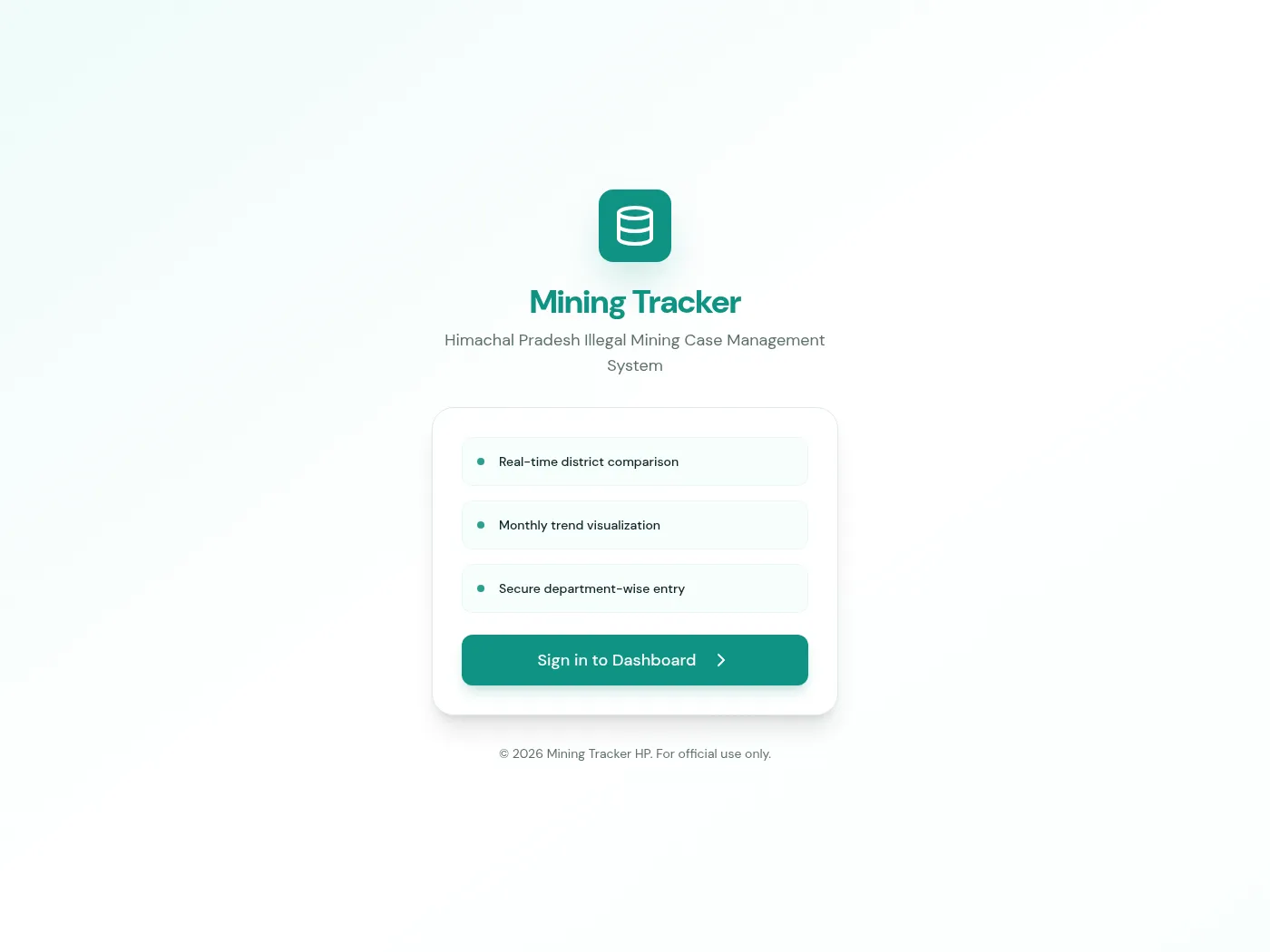 Mining Case Tracker