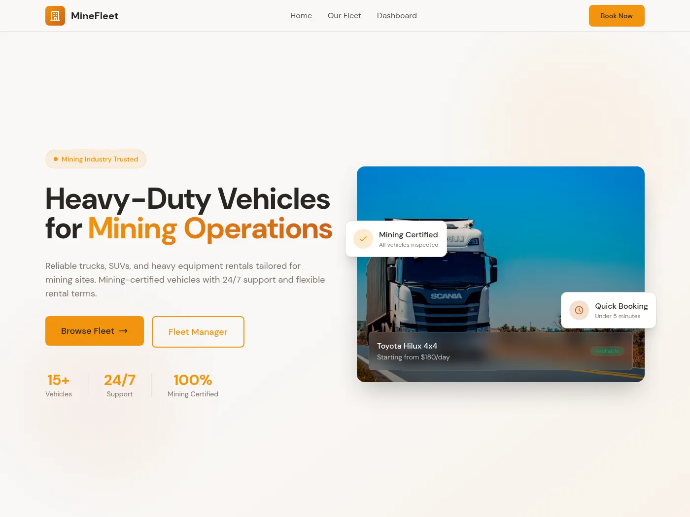 MineFleet Rentals SaaS