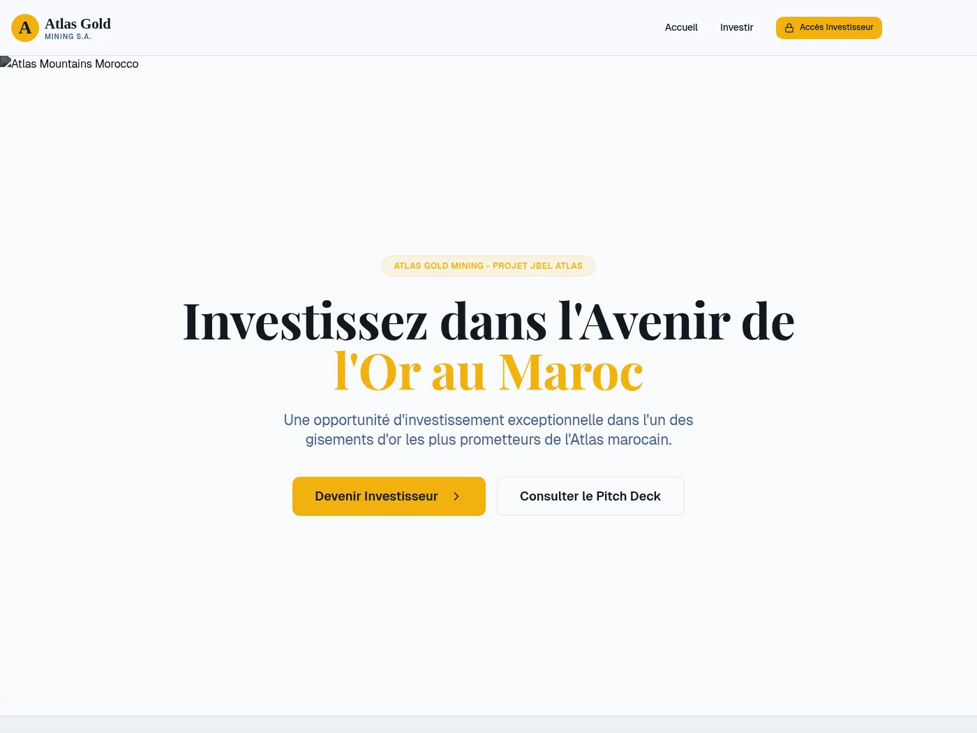 Mining Investor Portal