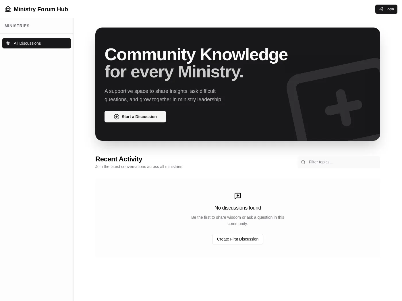 Ministry Exchange Hub