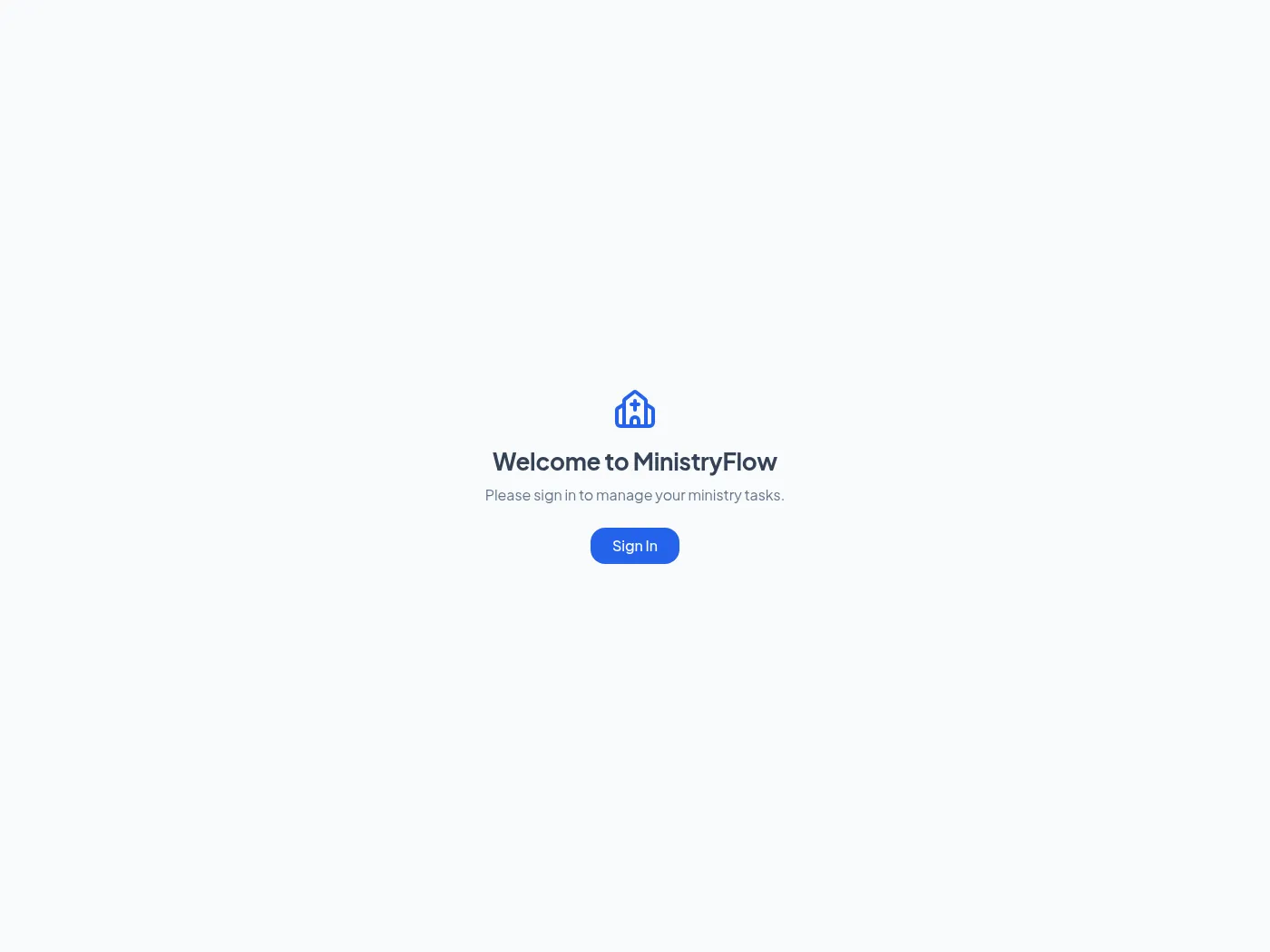 MinistryFlow Dashboard