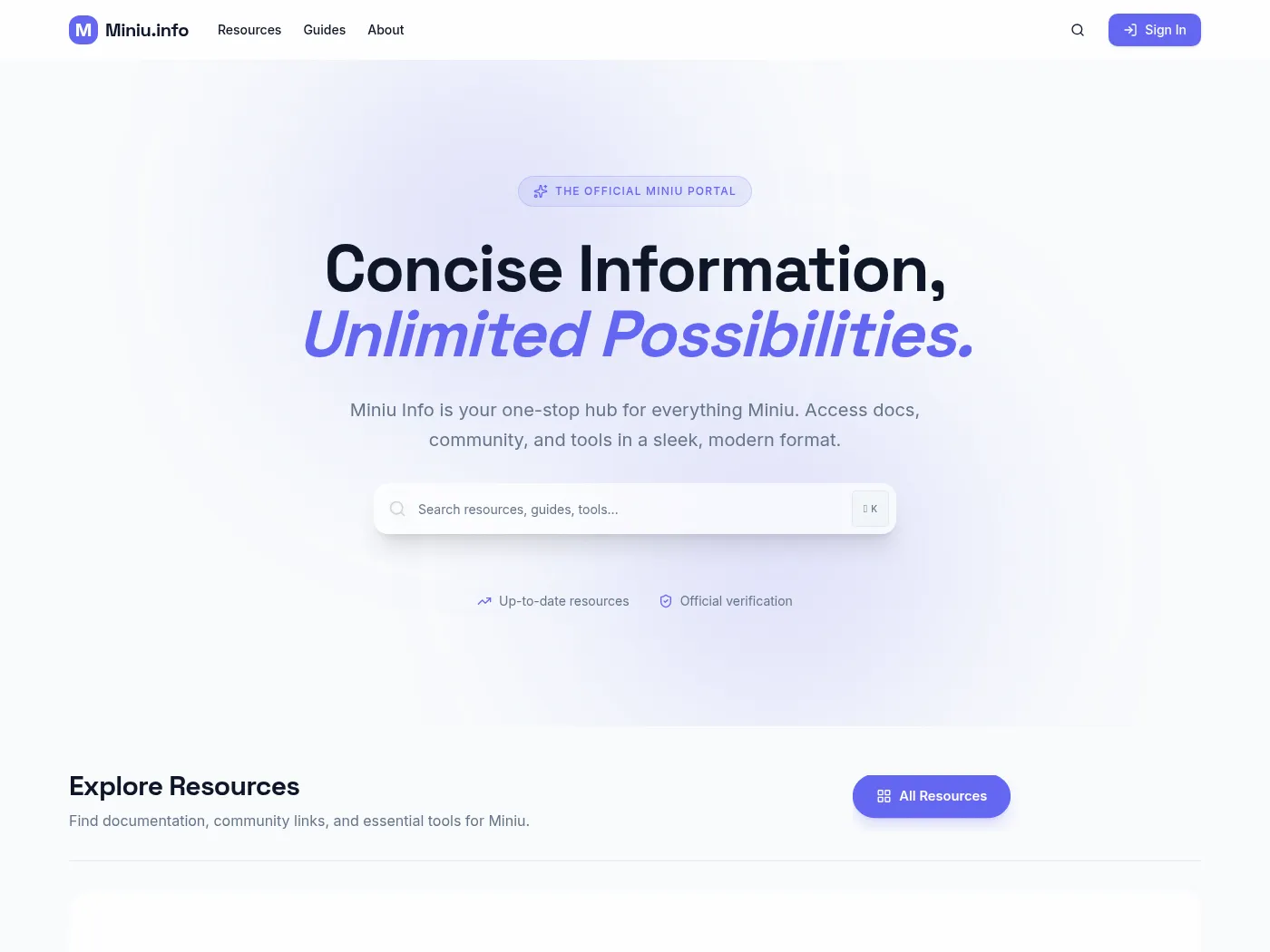 Miniu Info Portal