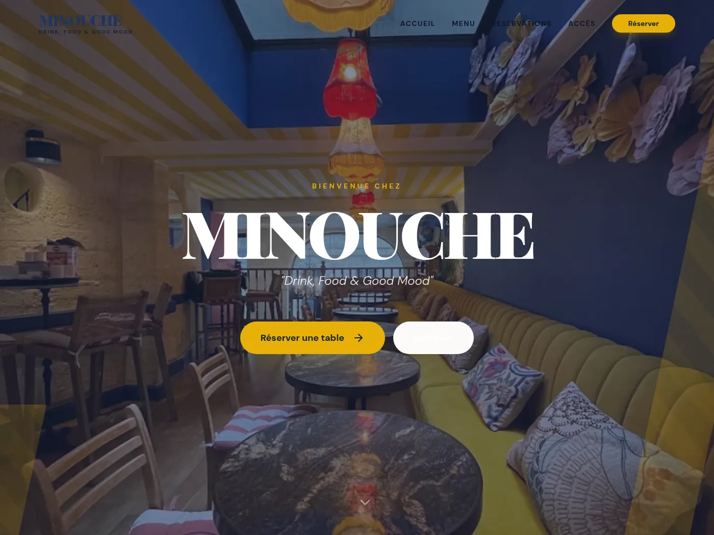 Minouche Restaurant Website