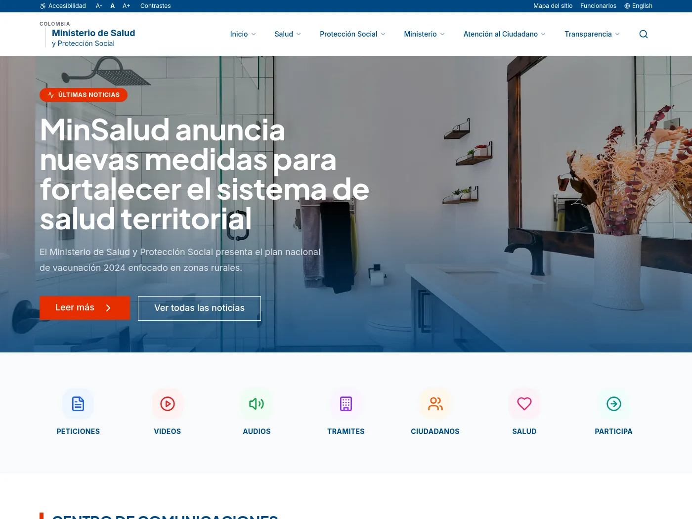 MinSalud Web Clone