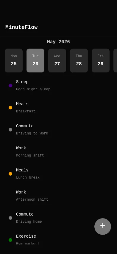 MinuteFlow Tracker