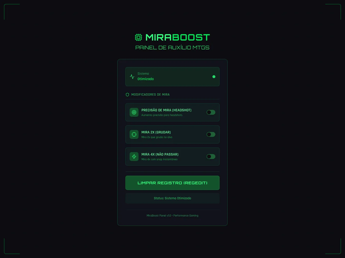MiraBoost Panel
