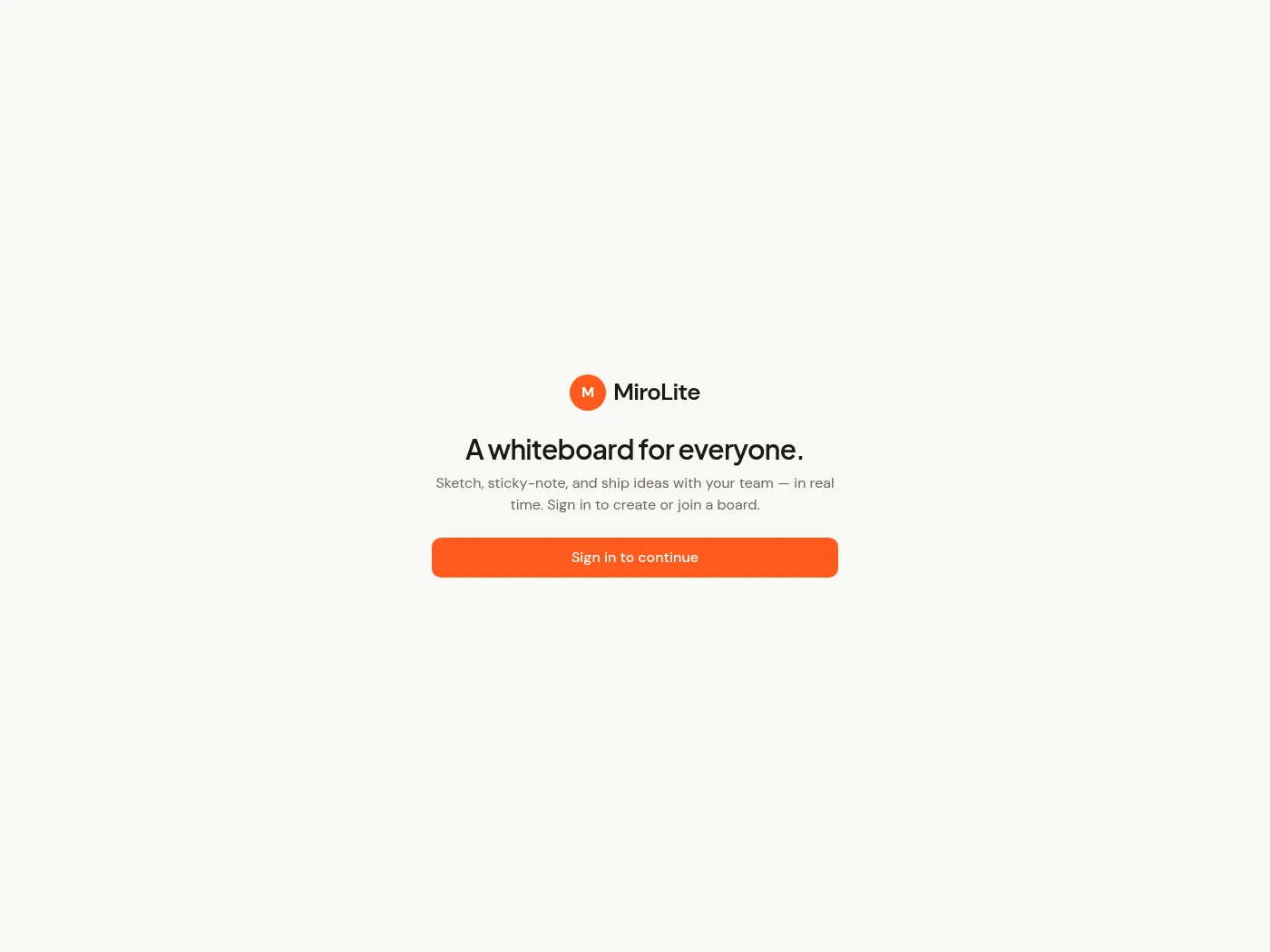 MiroLite Whiteboard