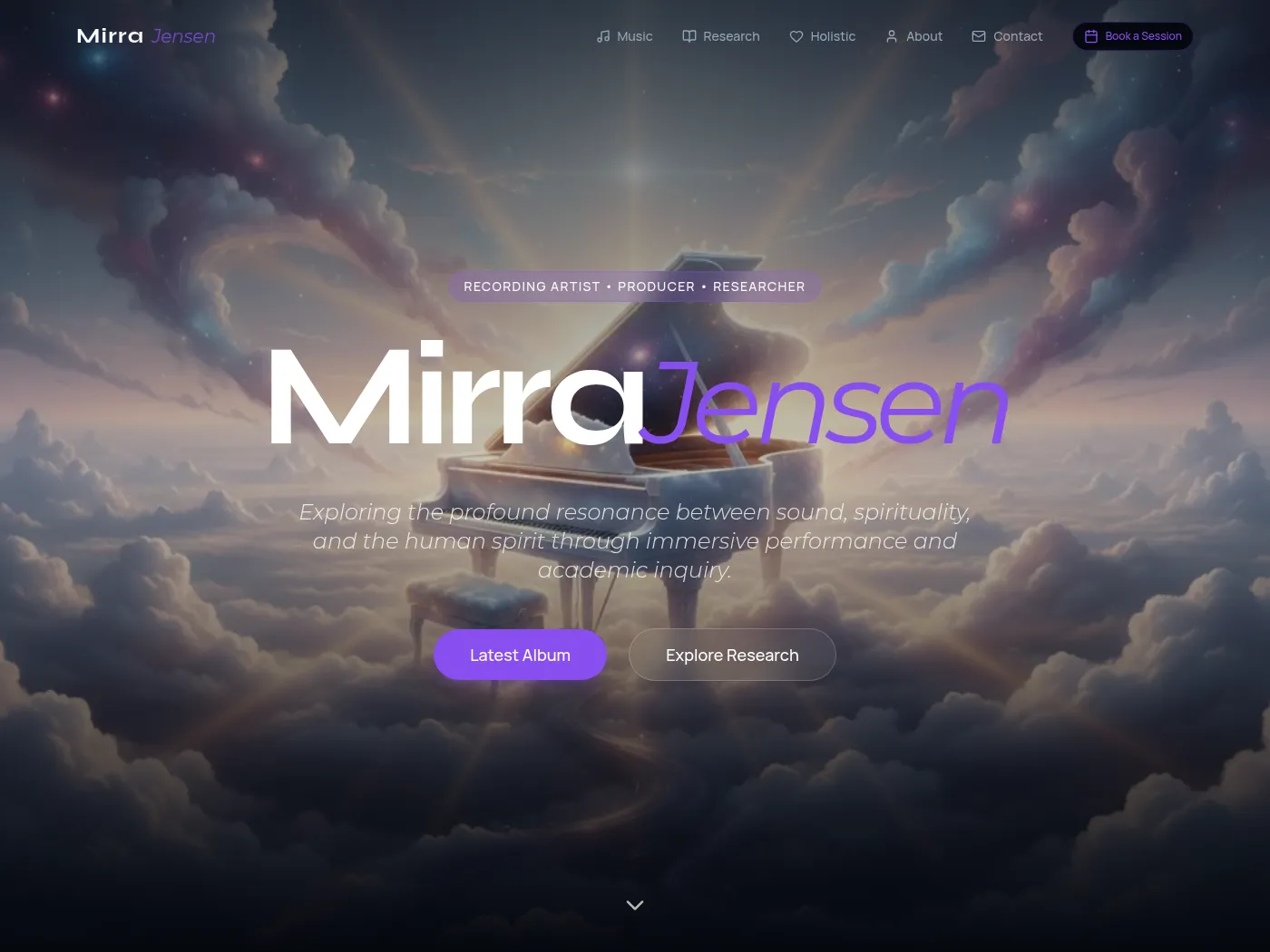 Mirra Jensen Artist Portfolio & Engagement Site