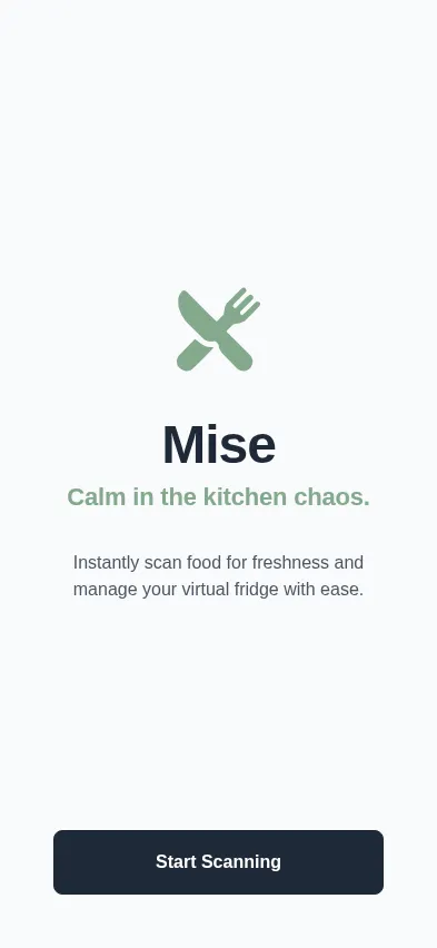 Mise: Calm Kitchen Scanner