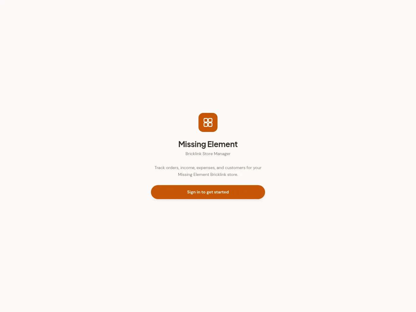 Missing Element Tracker