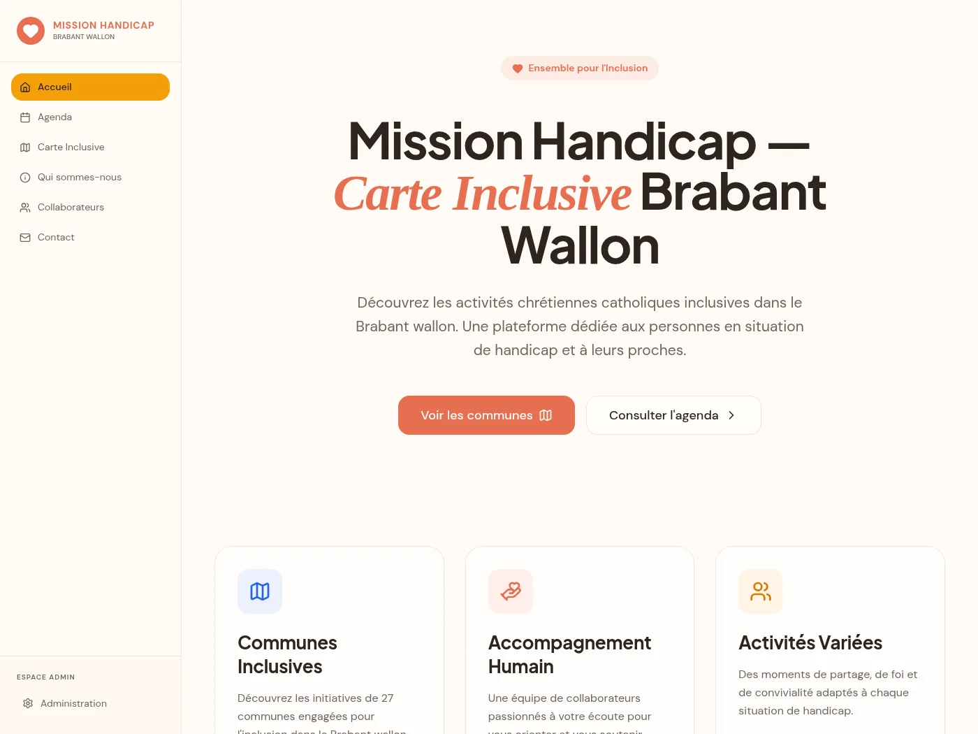 Mission Handicap Carte