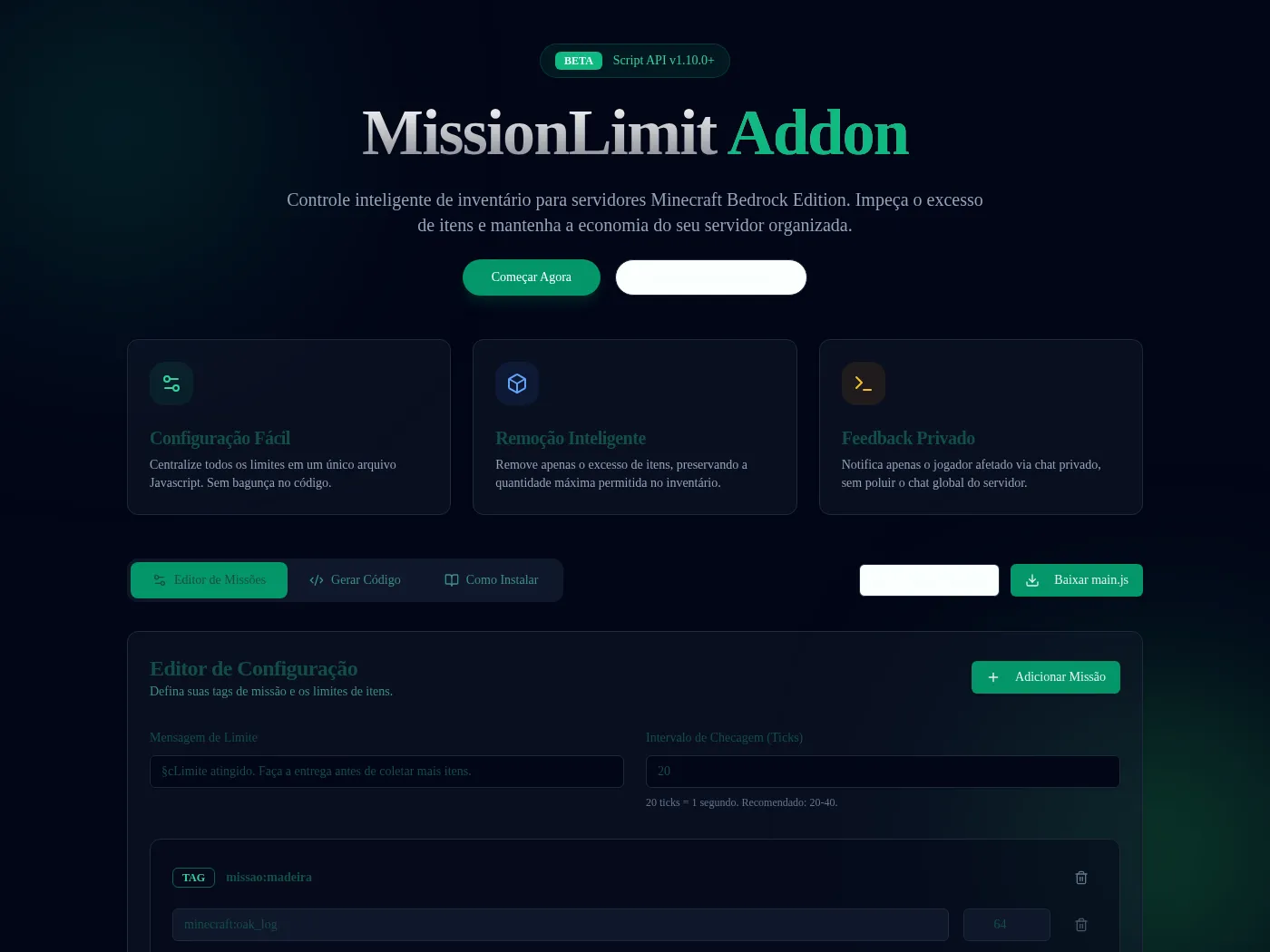 MissionLimit Addon
