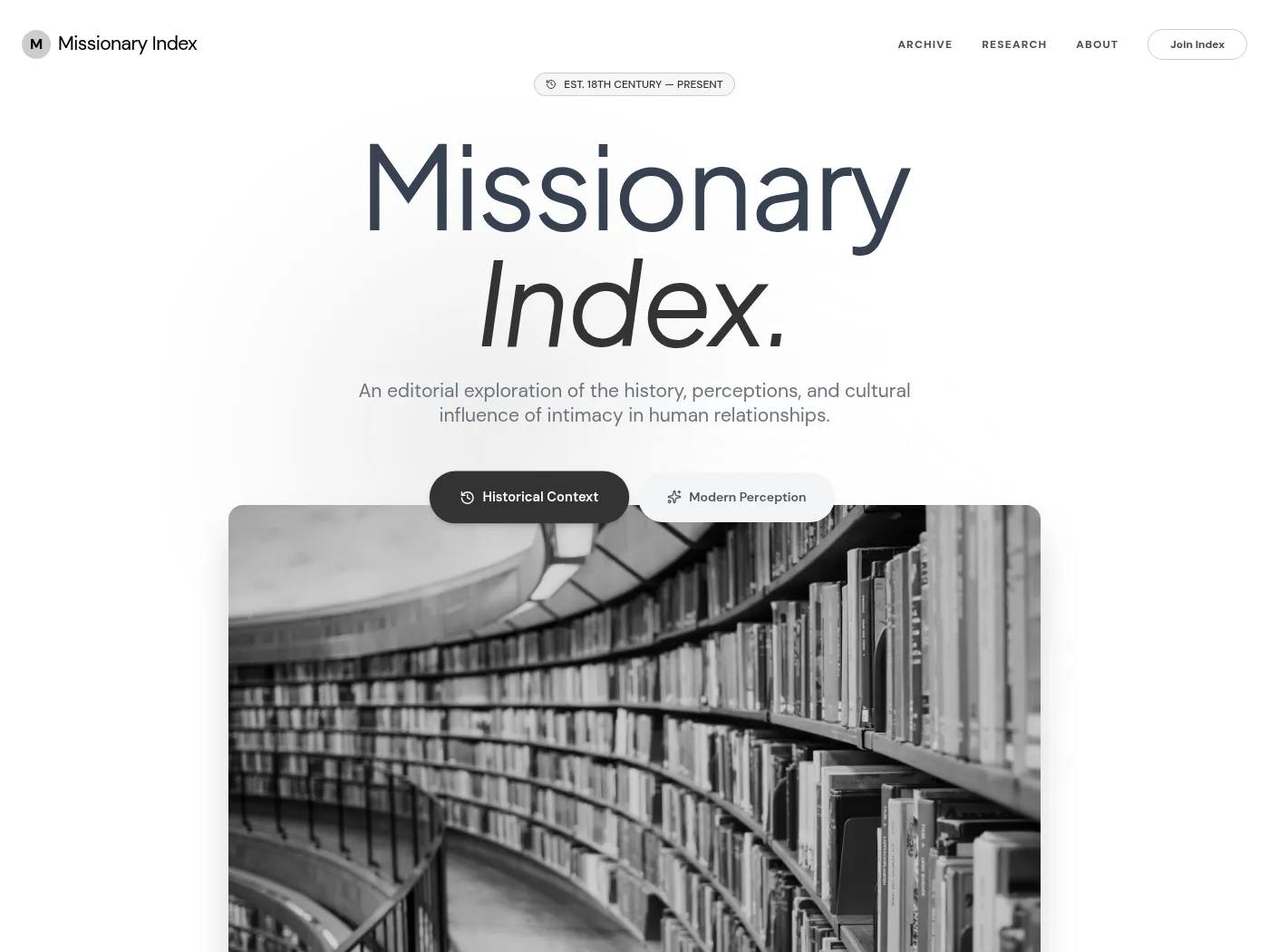 Missionary Index