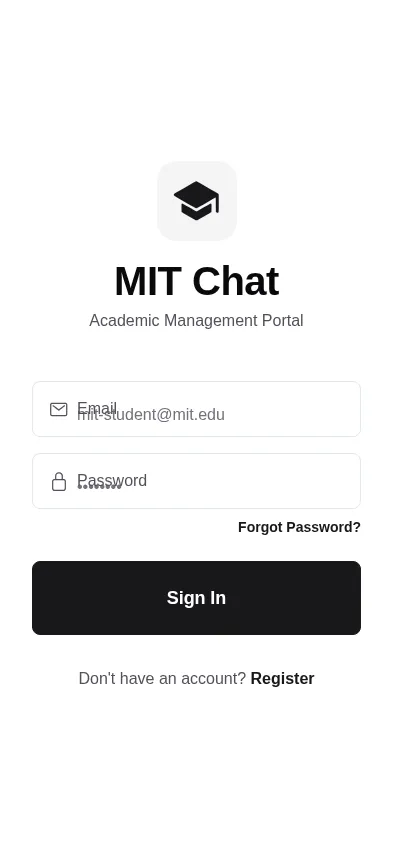 MIT Student Chat App
