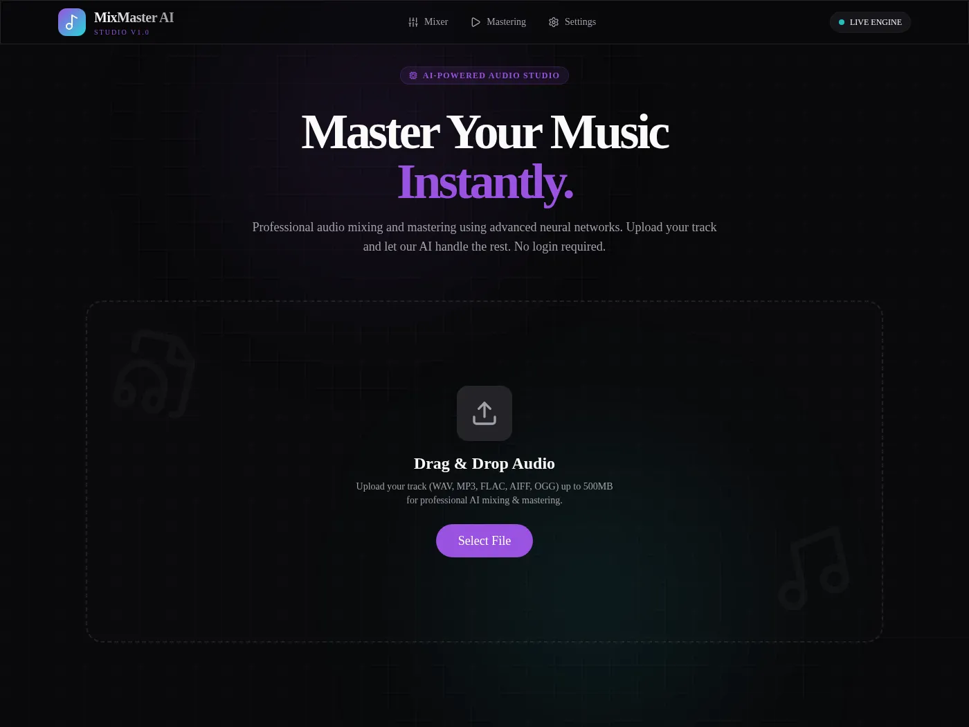 MixMaster AI Studio