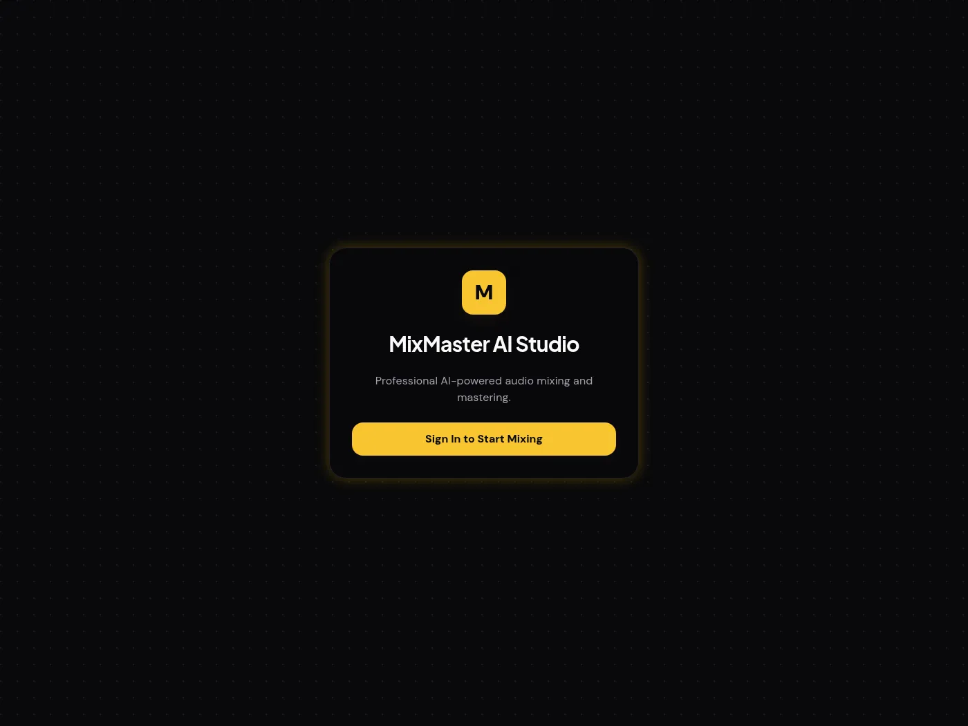 MixMaster AI Studio