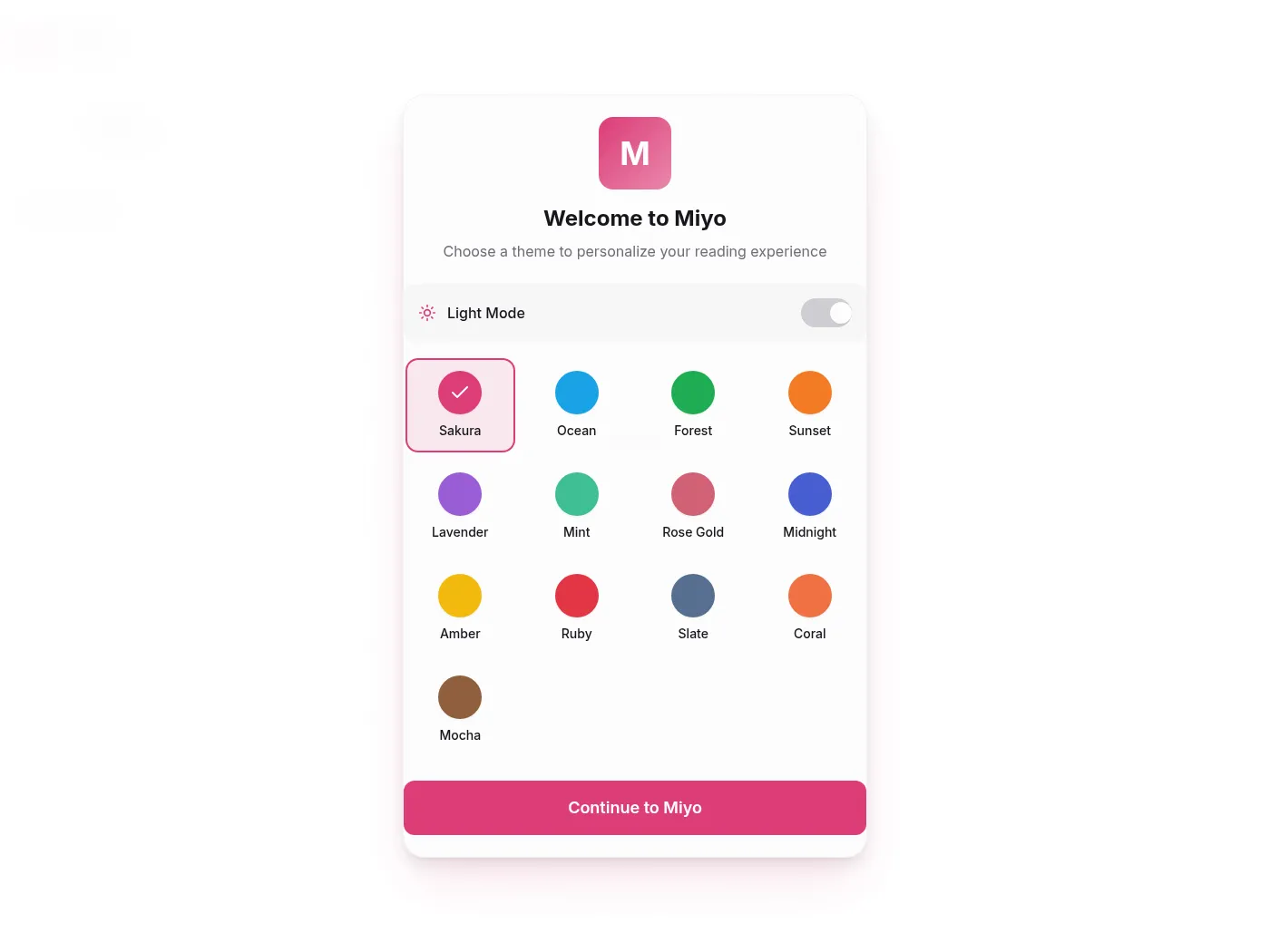Miyo Epub Reader