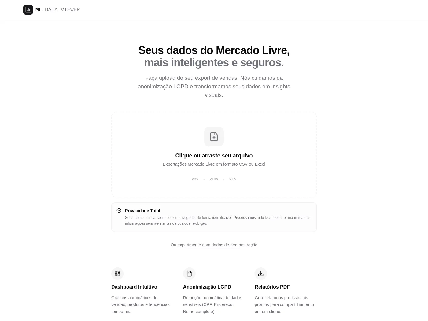 MercadoLivre Data Viewer