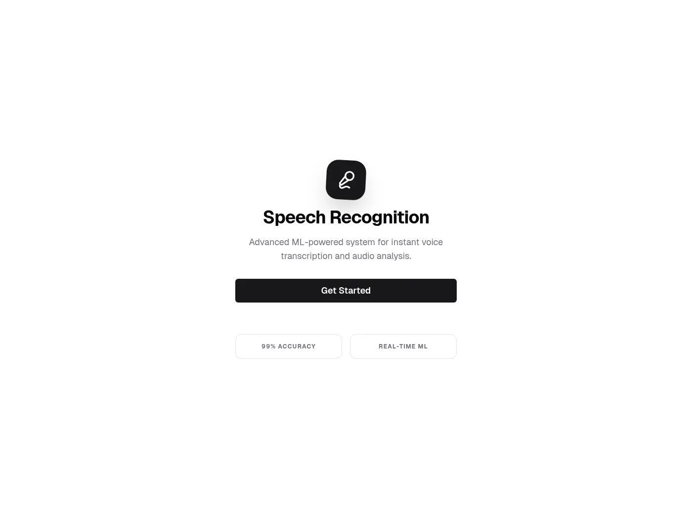 ML Speech Recognizer