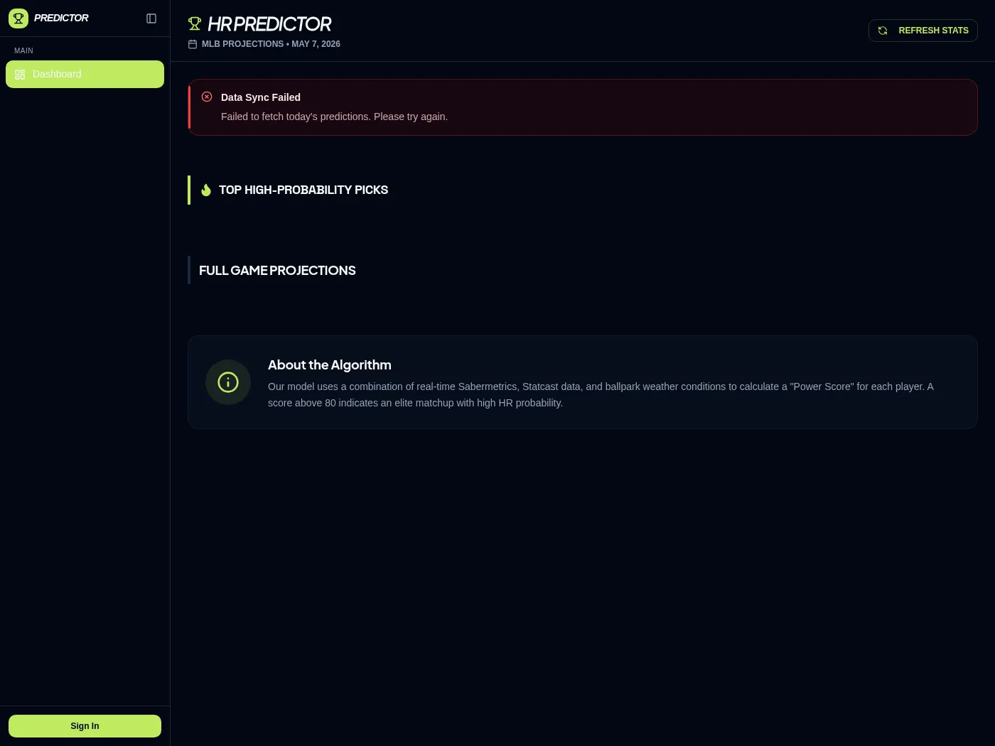 Homerun Predictor
