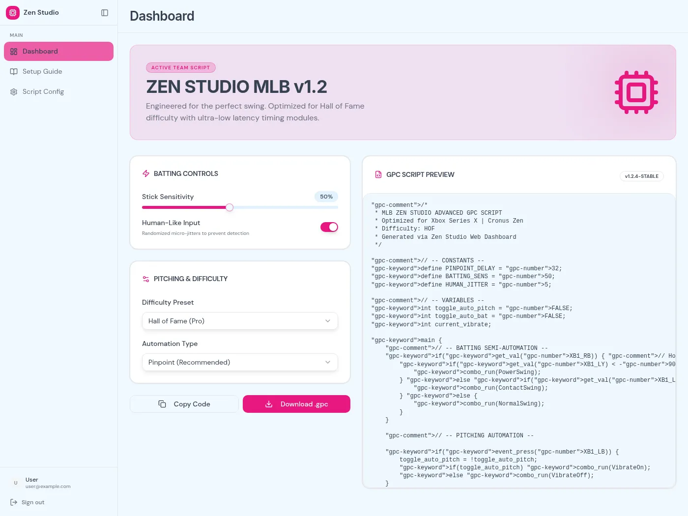 Zen Studio MLB Bot