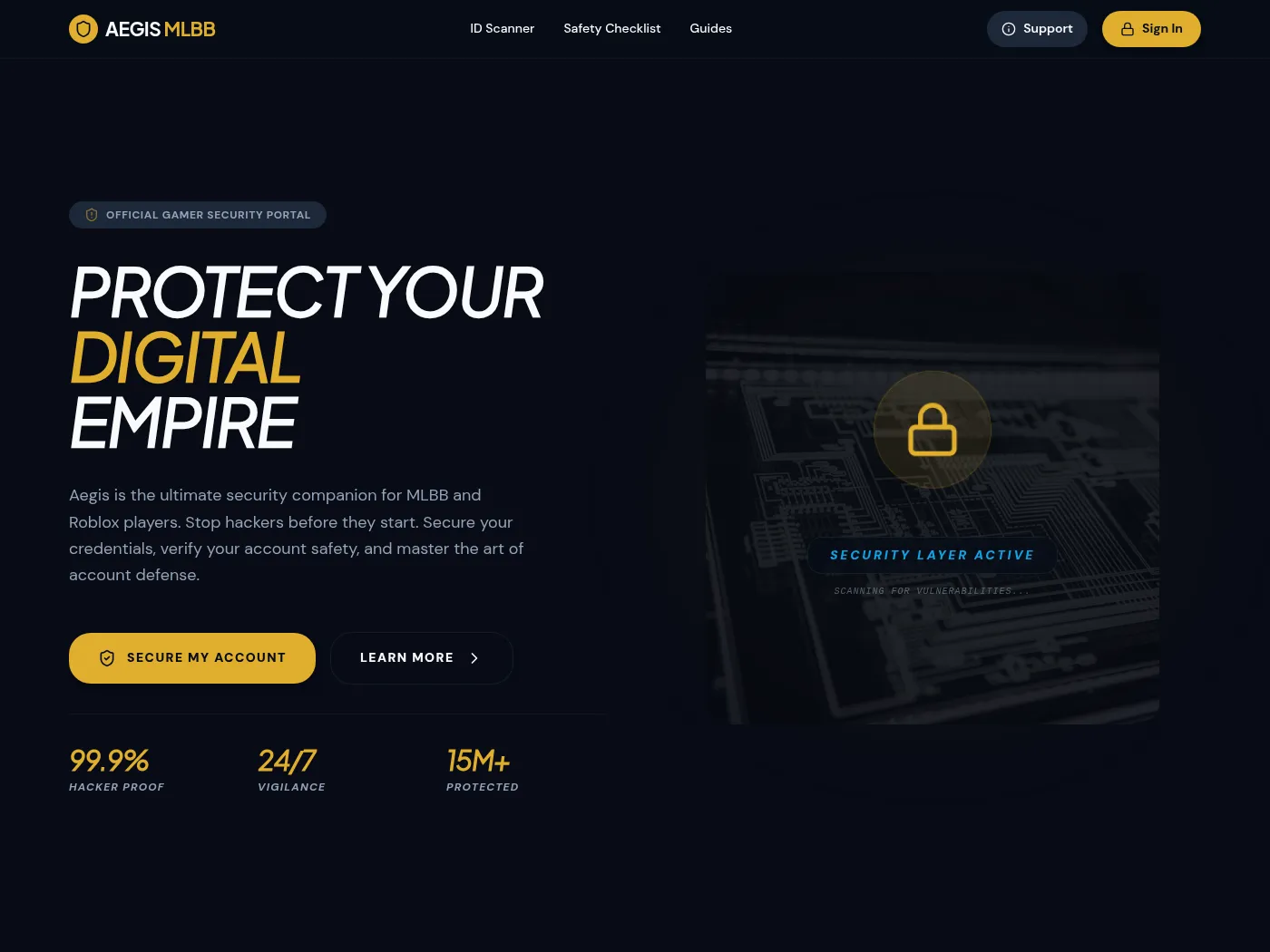 Secure MLBB Account Portal