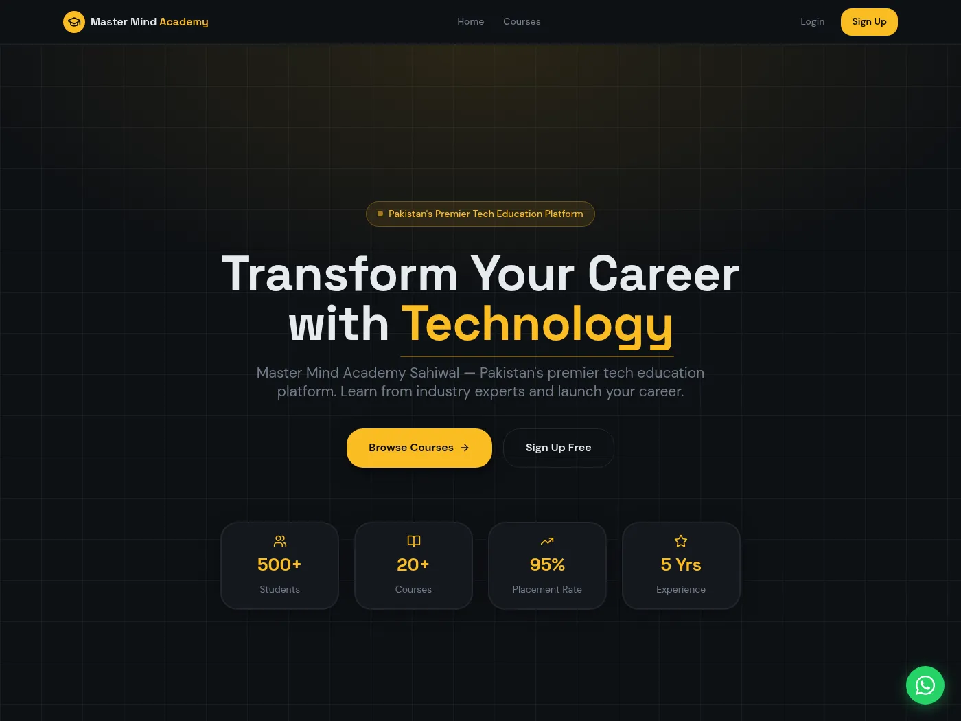 Master Mind Academy Portal