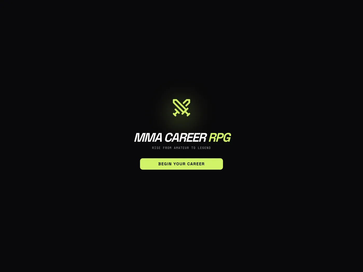 MMA Career RPG
