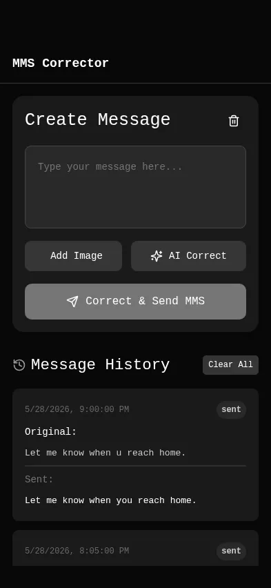 MMS Correction App