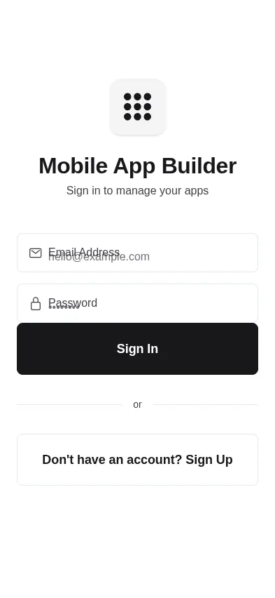 Mobile App Builder