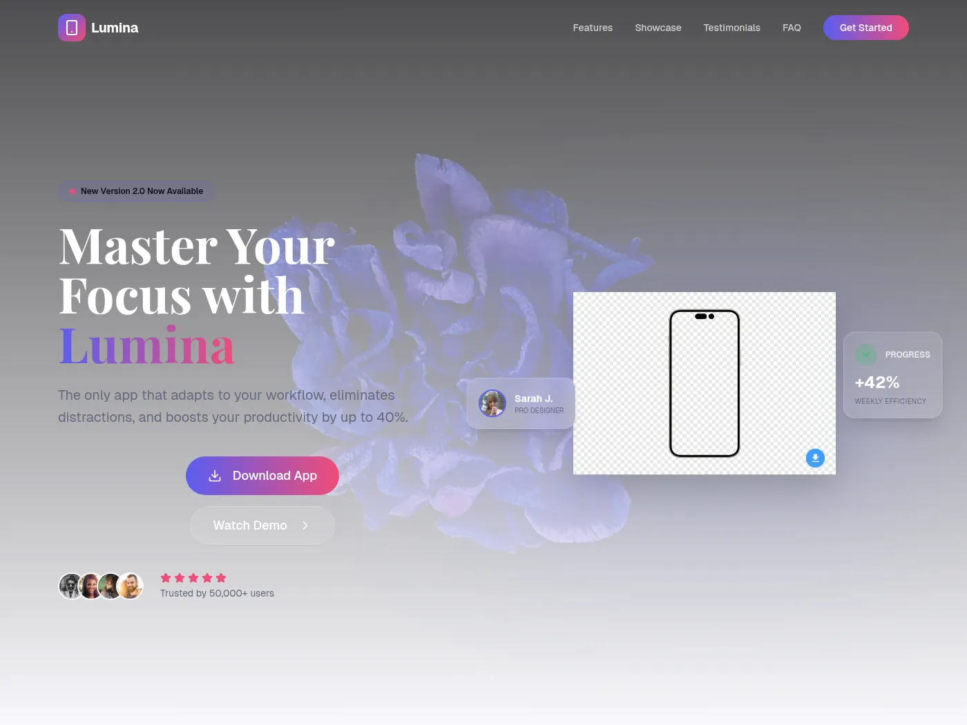 Mobile App Landing Page