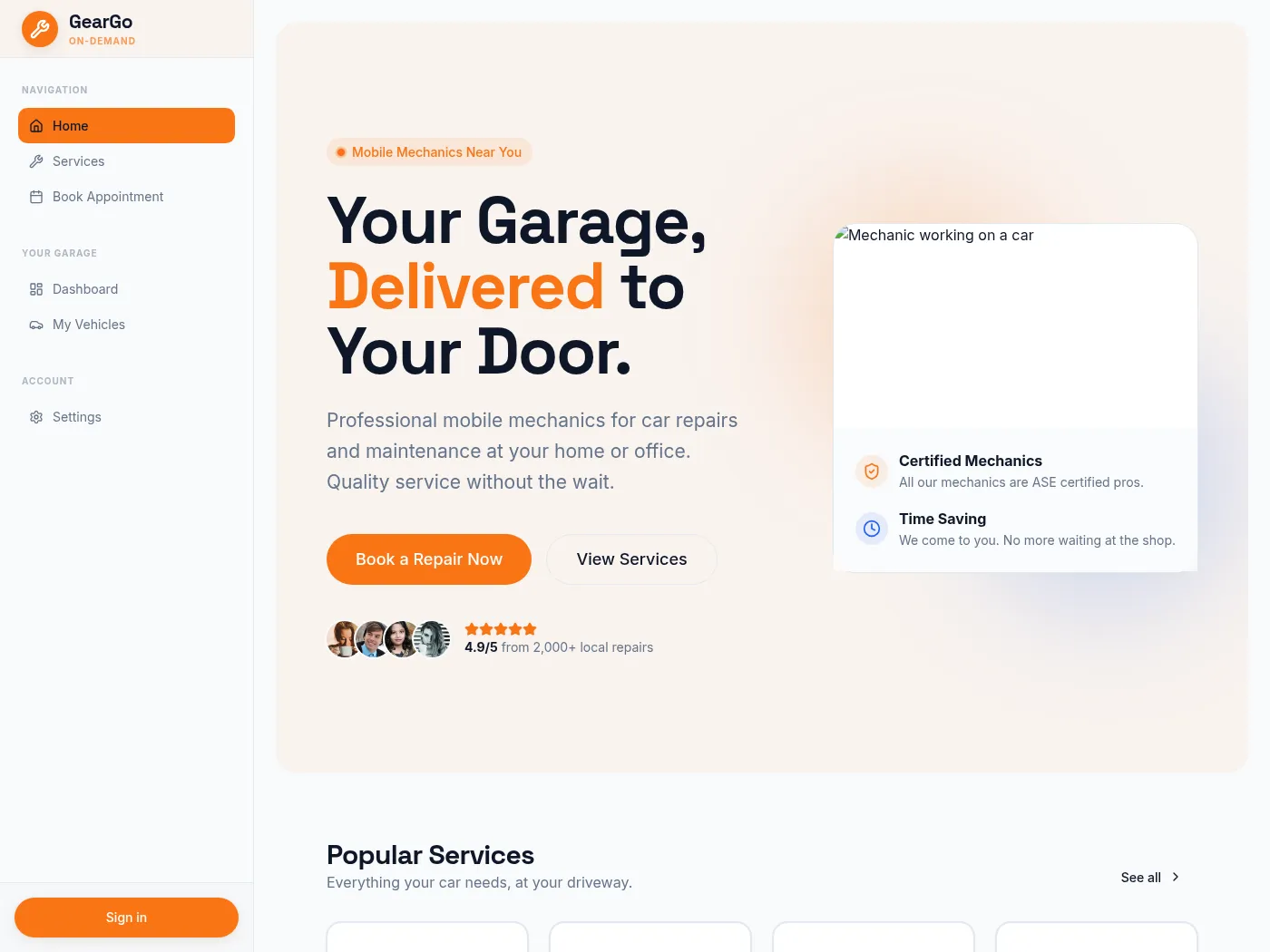 AutoRepair On-Demand