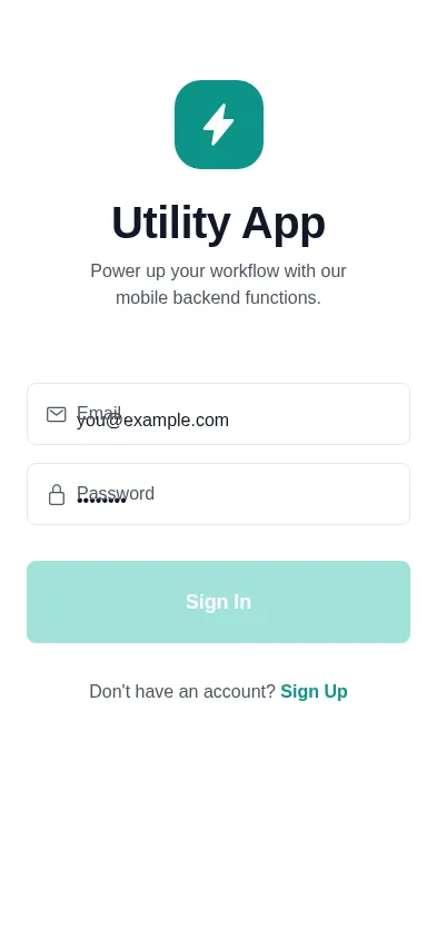 Backend Mobile Utility