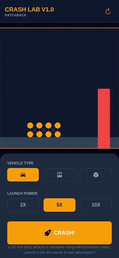 Mobile Crash Simulator