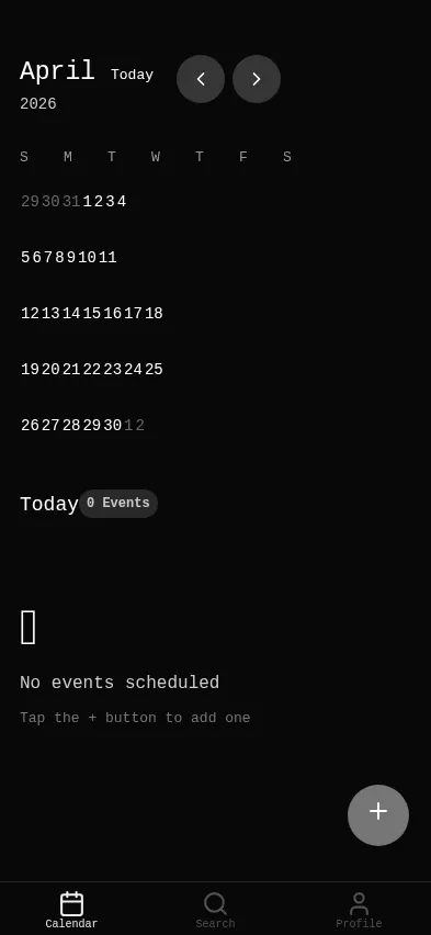Pocket Calendar App