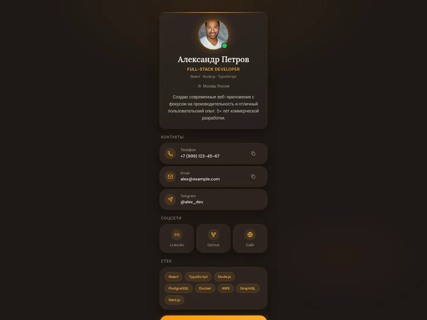 Pocket Portfolio Site