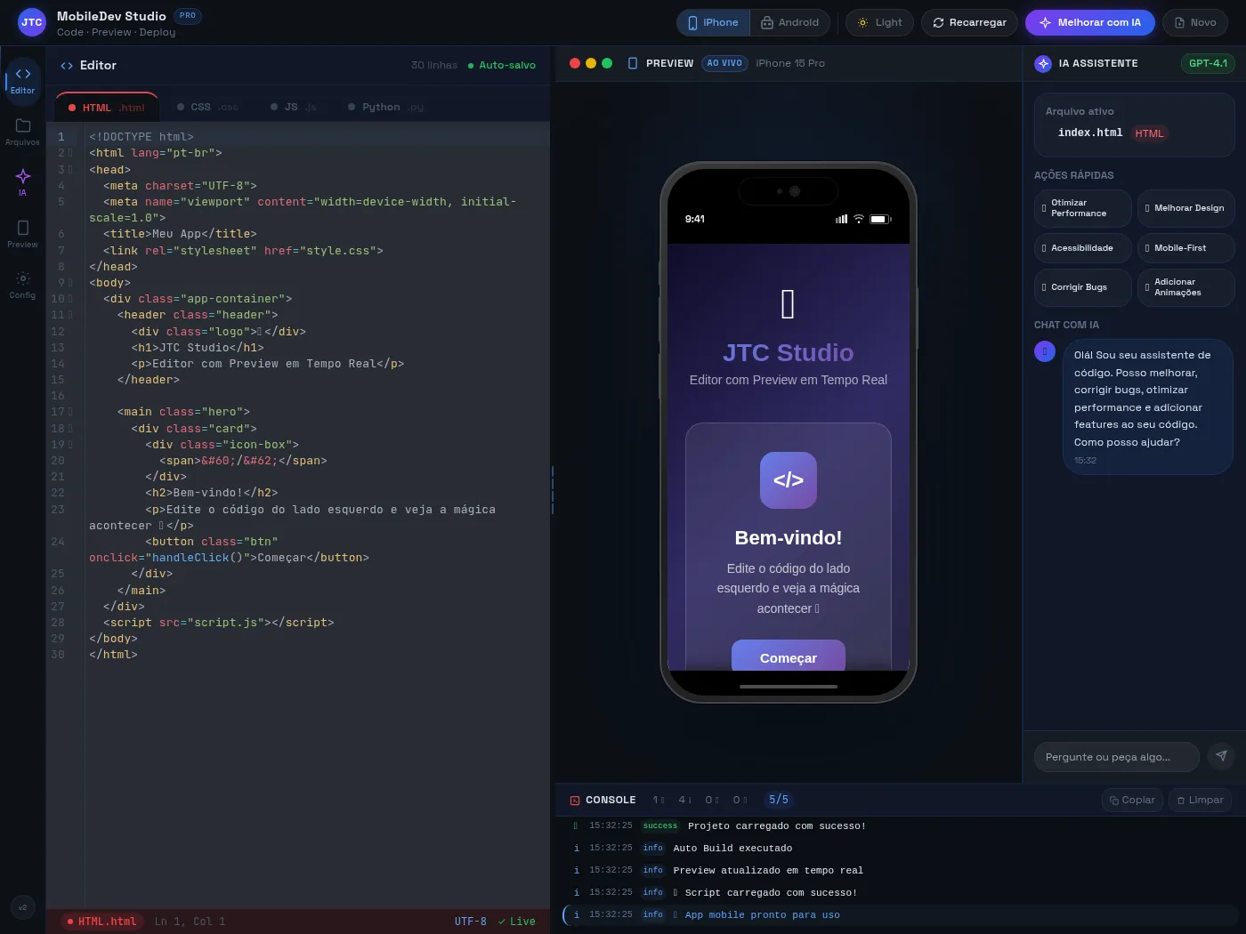MobileDev Code Studio