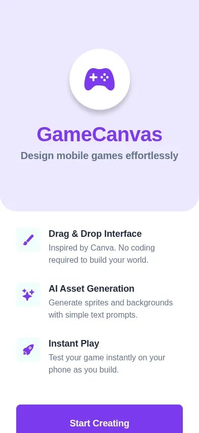 GameCanvas Mobile Studio
