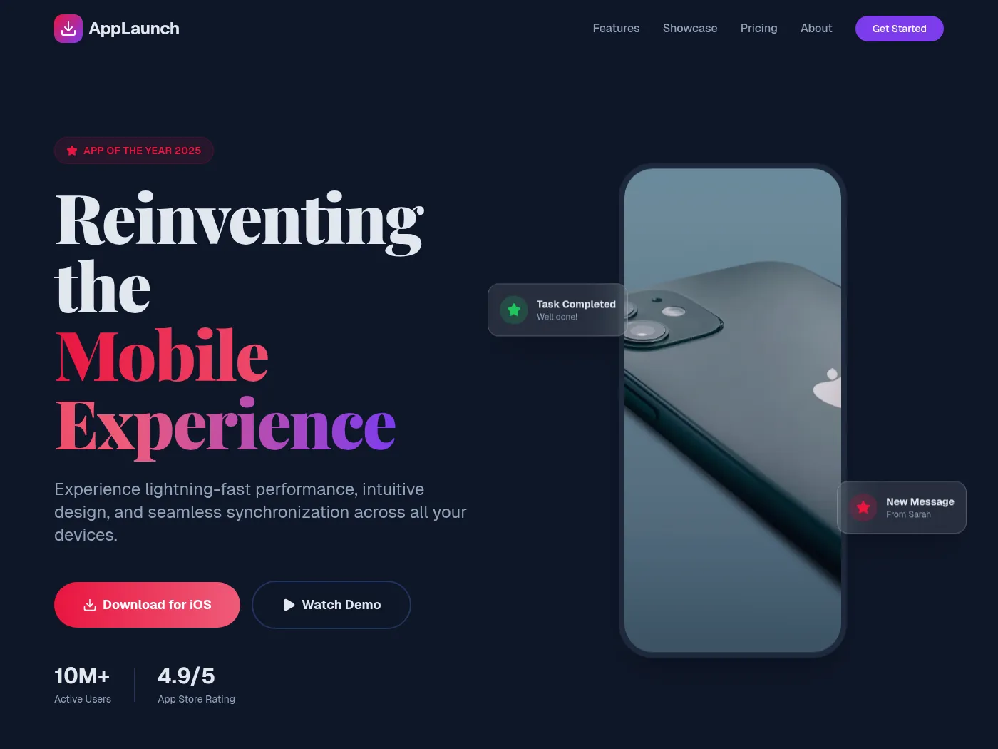 Mobile App Landing Pro