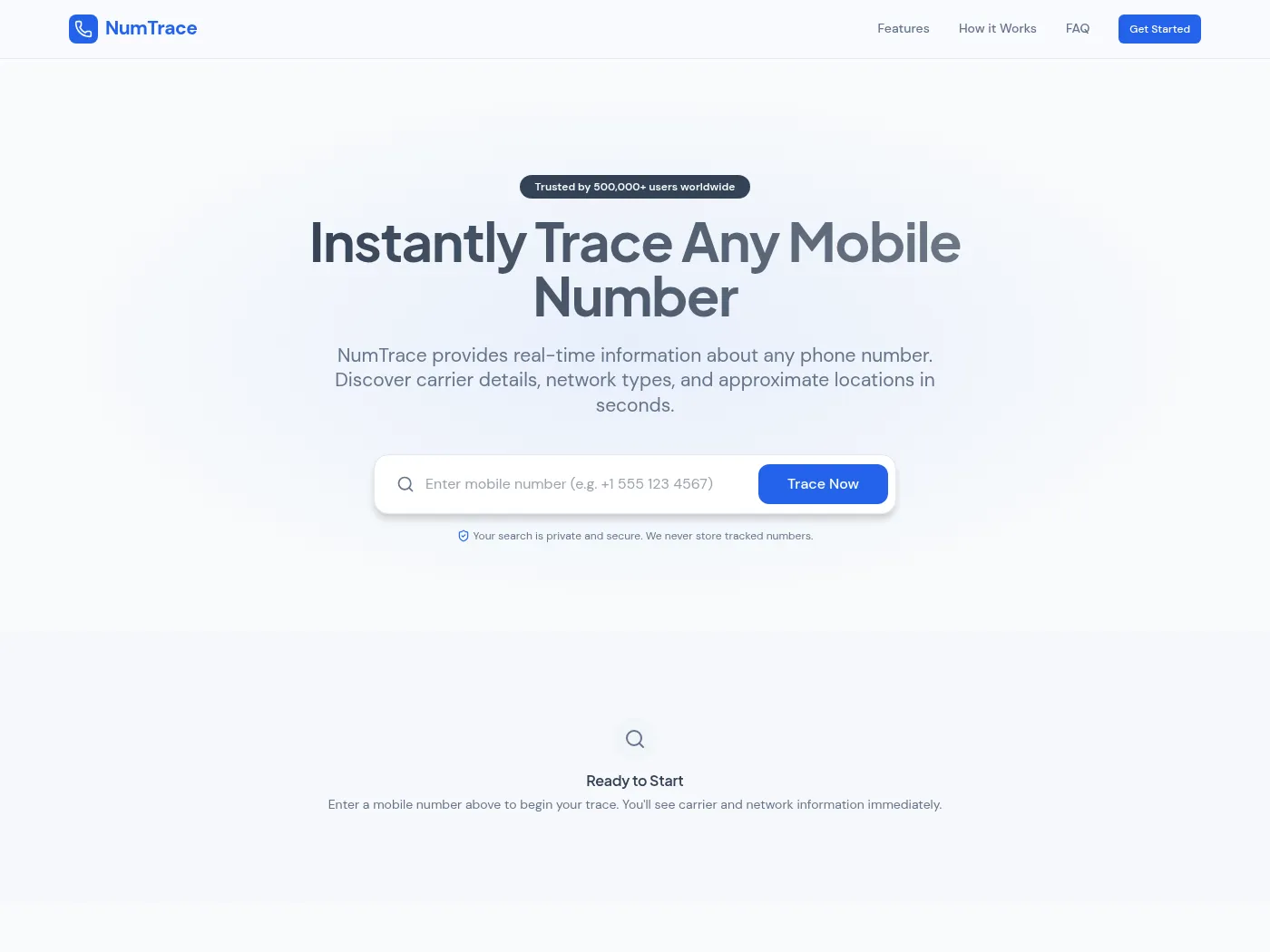 Mobile No Tracker Web