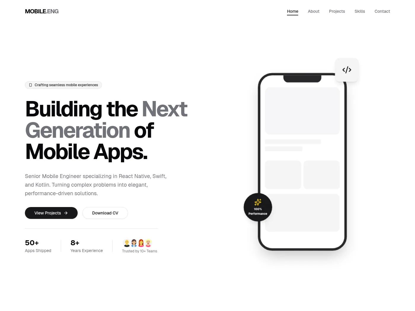 Mobile Engineer Portfolio
