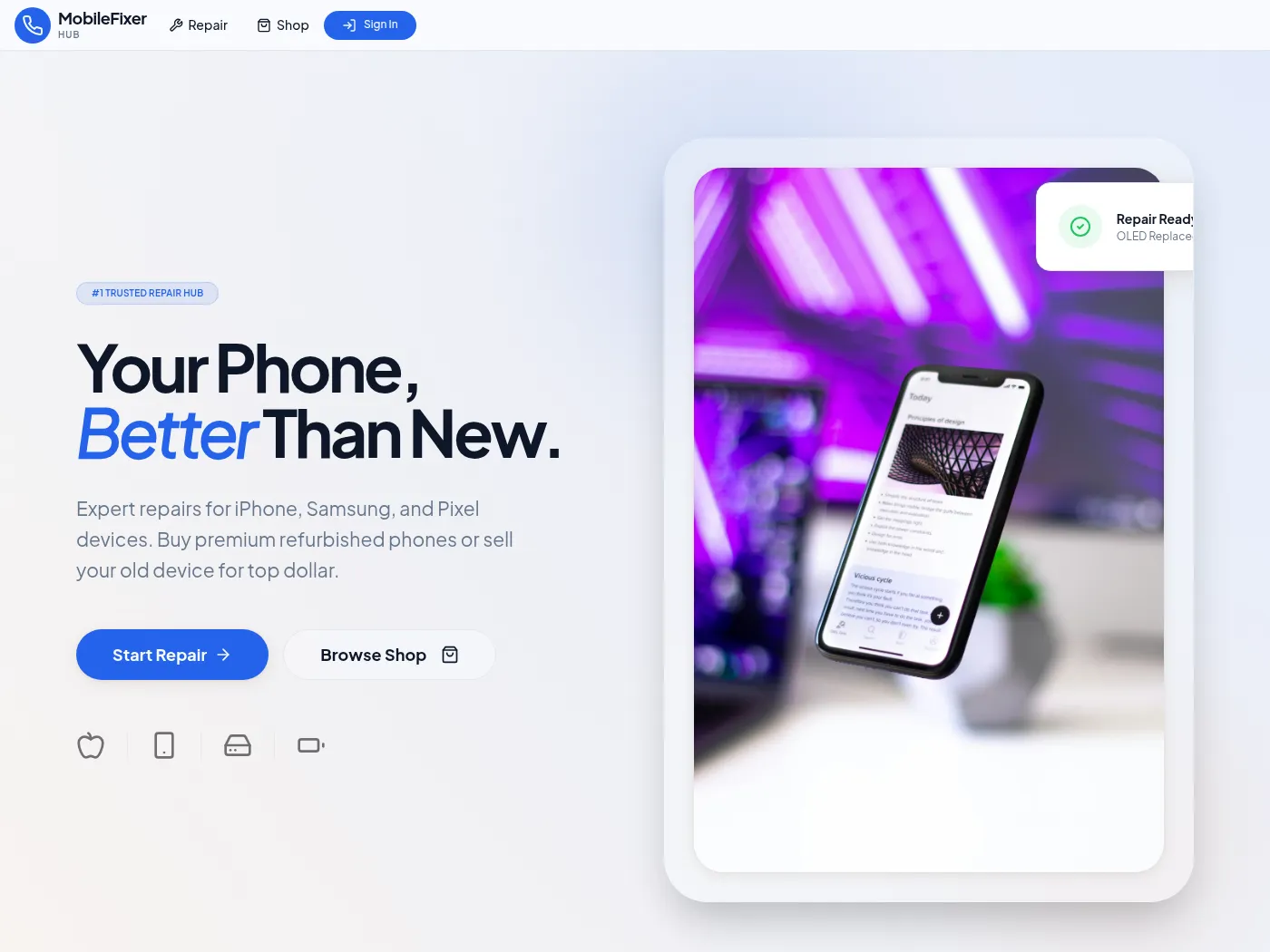 MobileFixer Hub