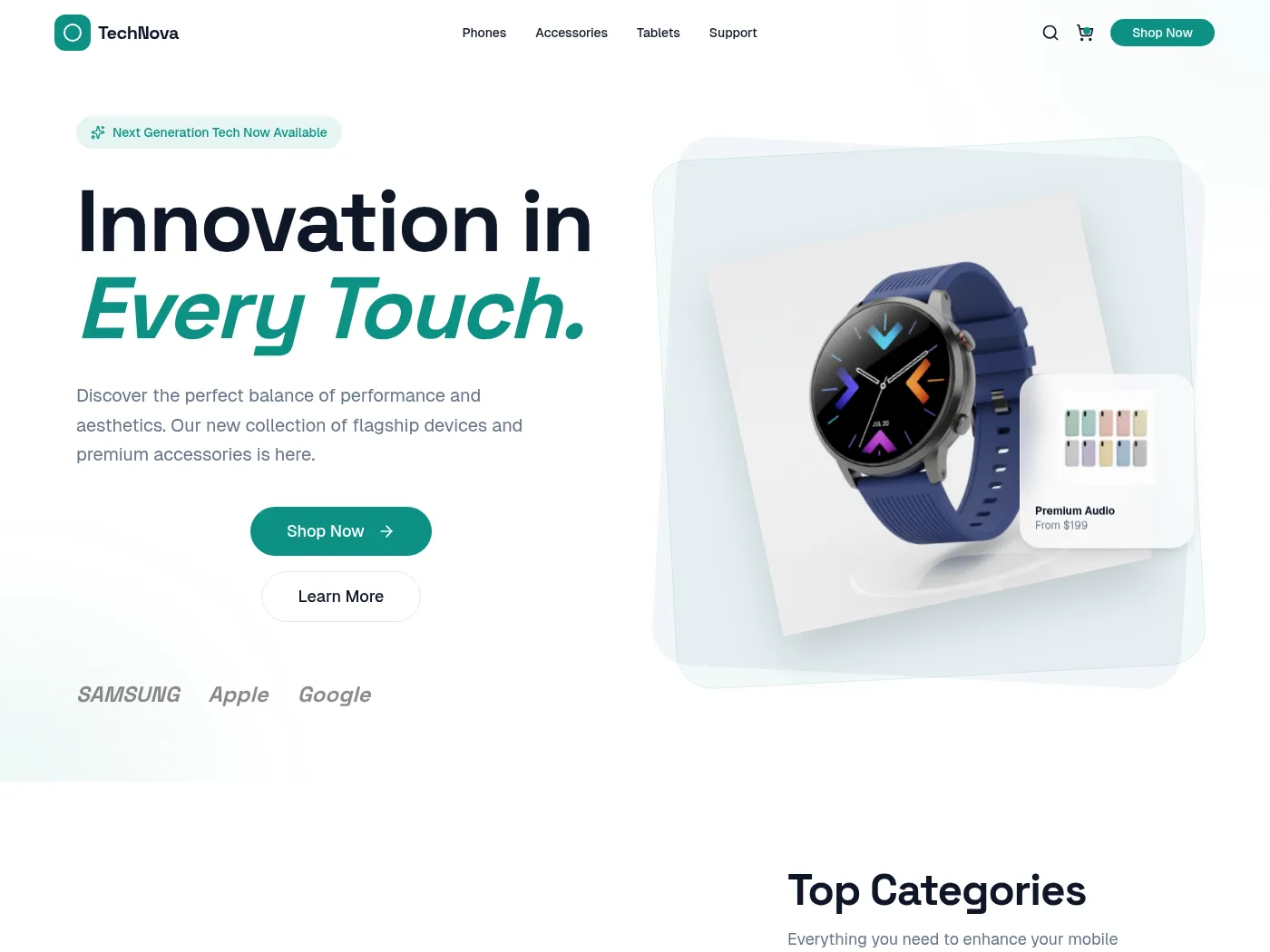 Mobile Shop Landing