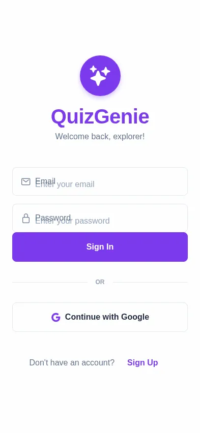 QuizGenie Mobile App